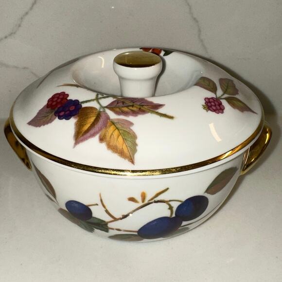 Royal Worcester | Kitchen | Rare Royal Worcester Evesham Gold 4 Round ...